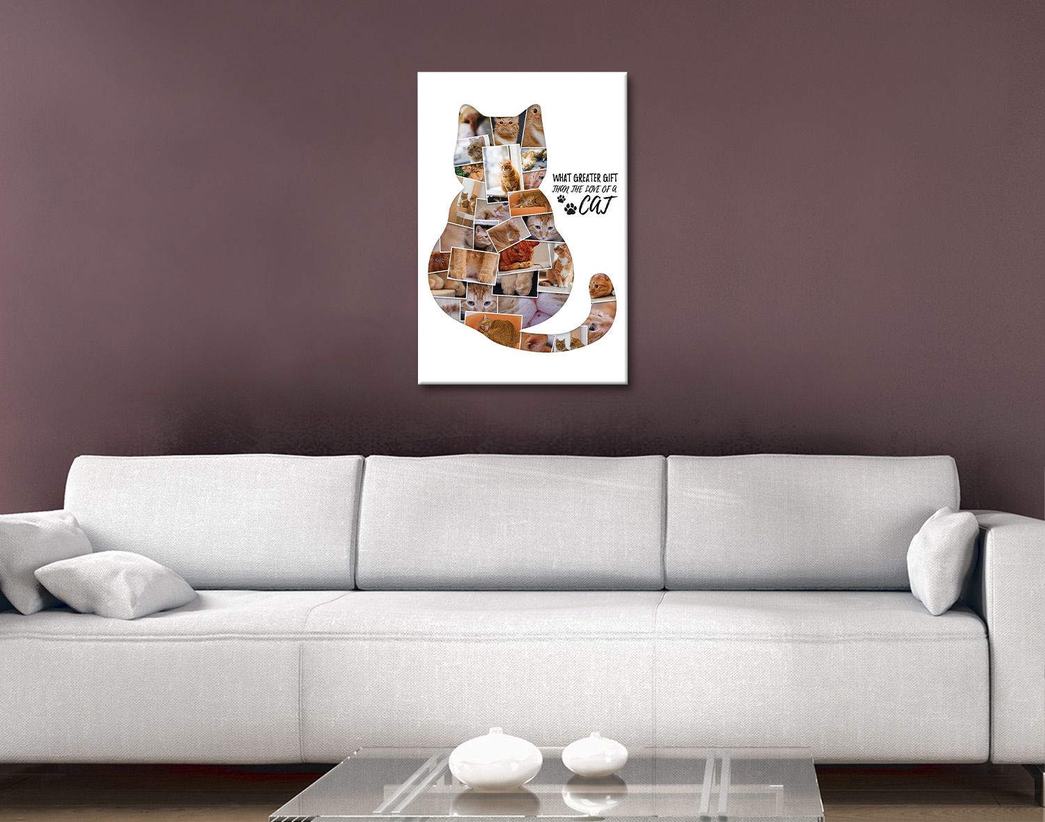 Personalised Animal Shape Photo Collage